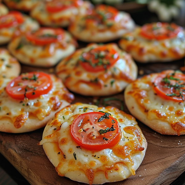 Frozen Mini Cheese and Tomato Bite Sized Pizzas – George's Pudding and Pie